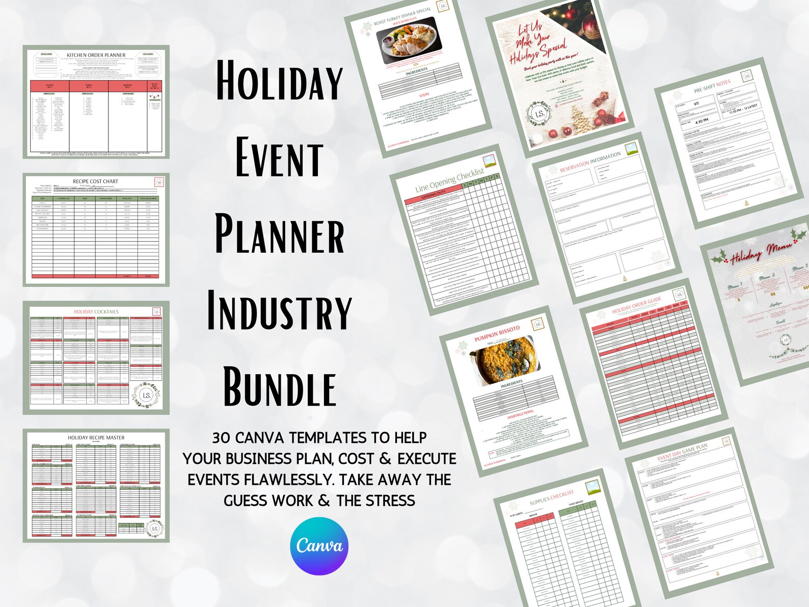 Holiday Event Planner Template Bundle, Learn to Plan and Execute Large ...