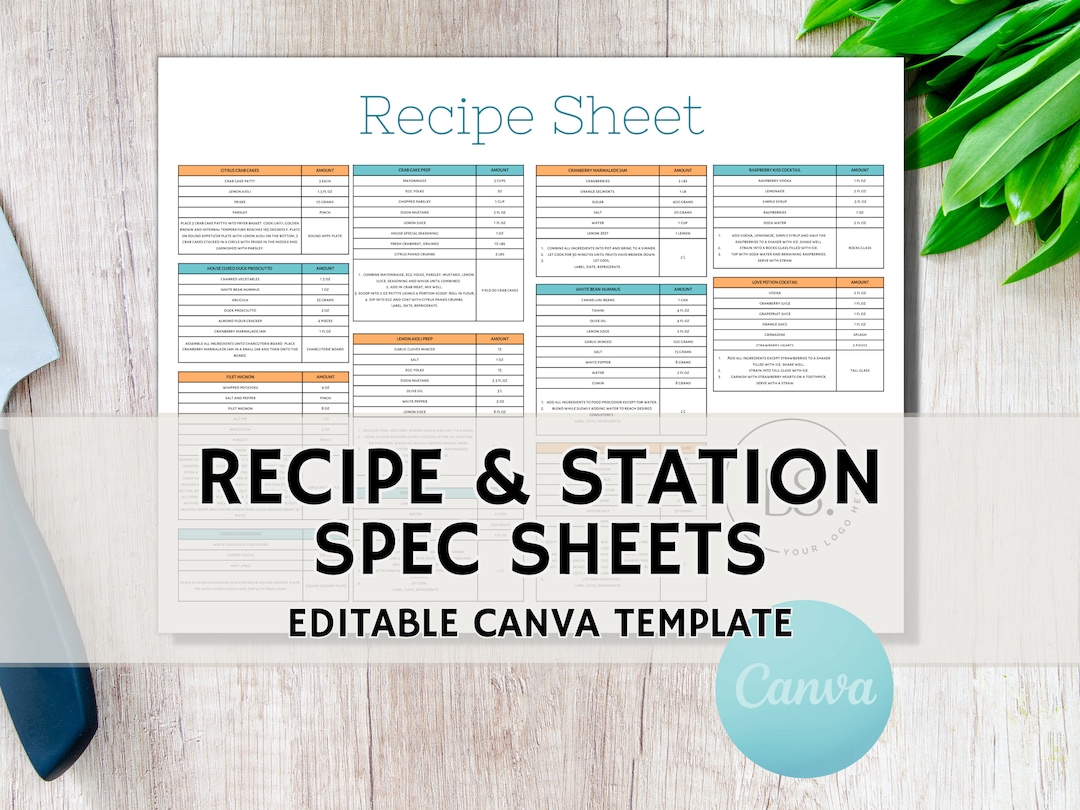 Restaurant Station "cheat Sheets", Restaurant Training Materials ...