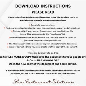 Allergen Chart for Food Service Allergen Matrix Editable - Etsy