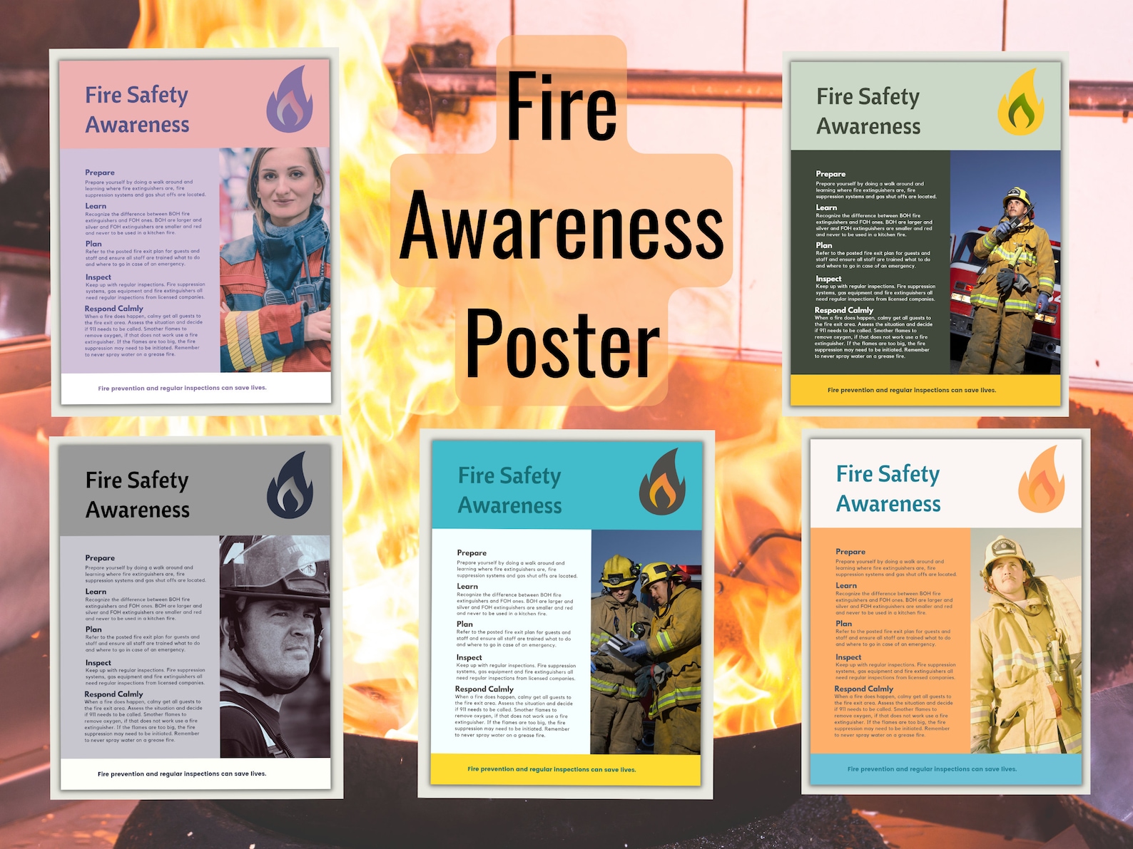 Food Safety Poster Bundle, Restaurant Safety Poster, Food Info Posters ...