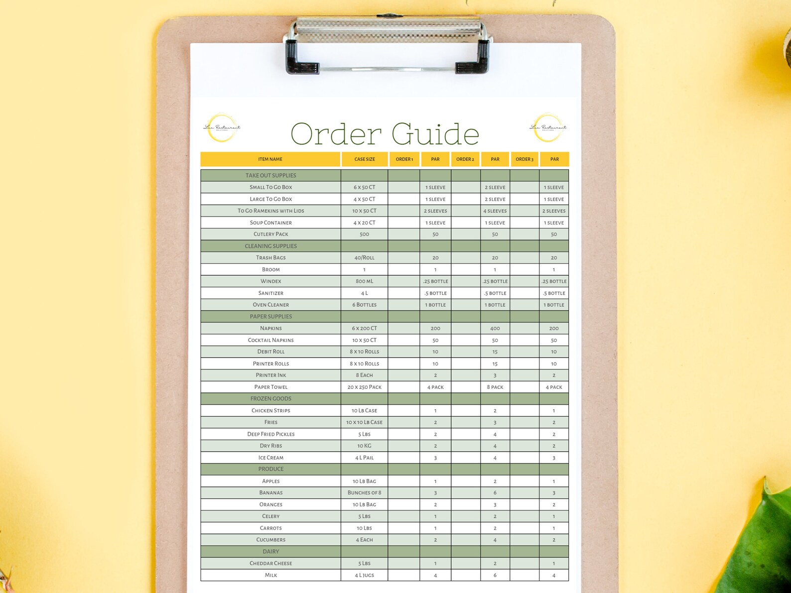 Kitchen Template Bundle Professional Kitchen Templates Fully - Etsy