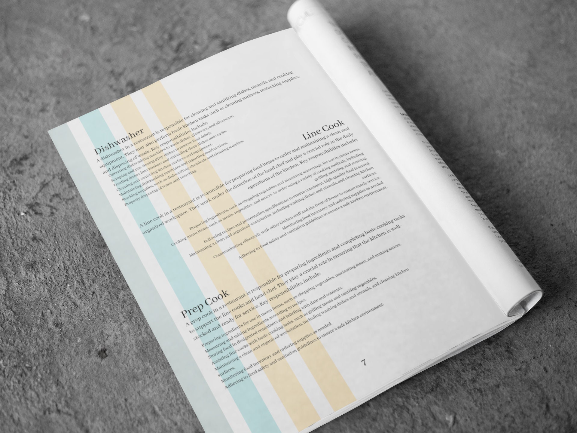 Employee Handbook for Restaurants, Modern Food & Beverage Service ...