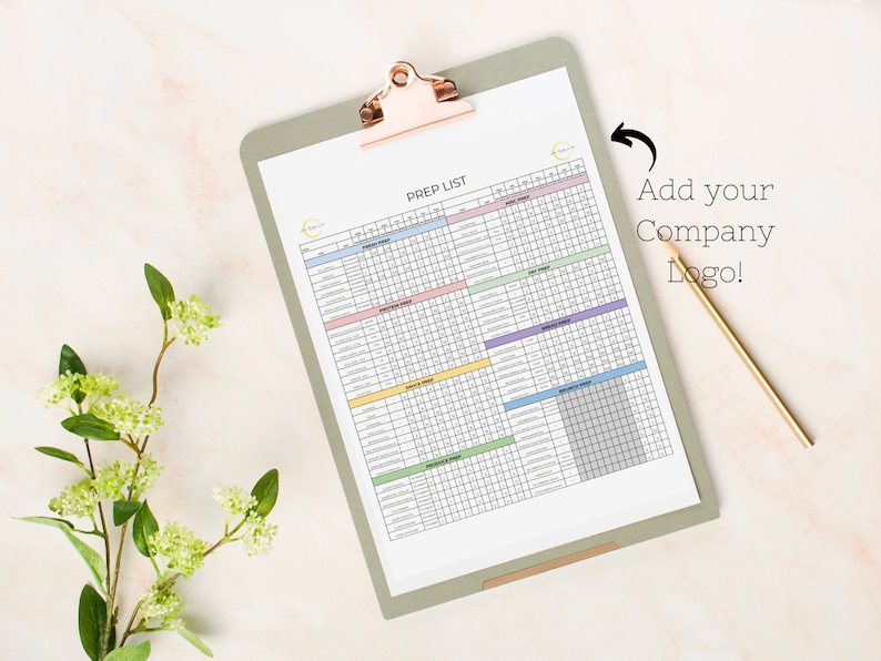 Prep & Par List Template Food Prep List Prep List Template - Etsy