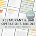 Pre-shift for Restaurants, Editable Pre Shift Template, Restaurant ...