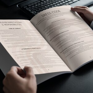 Modern Employee Handbook for Restaurants, Food & Beverage Service ...