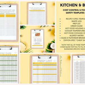 Restaurant Template Bundle, 30 Editable Restaurant & Bar Templates ...