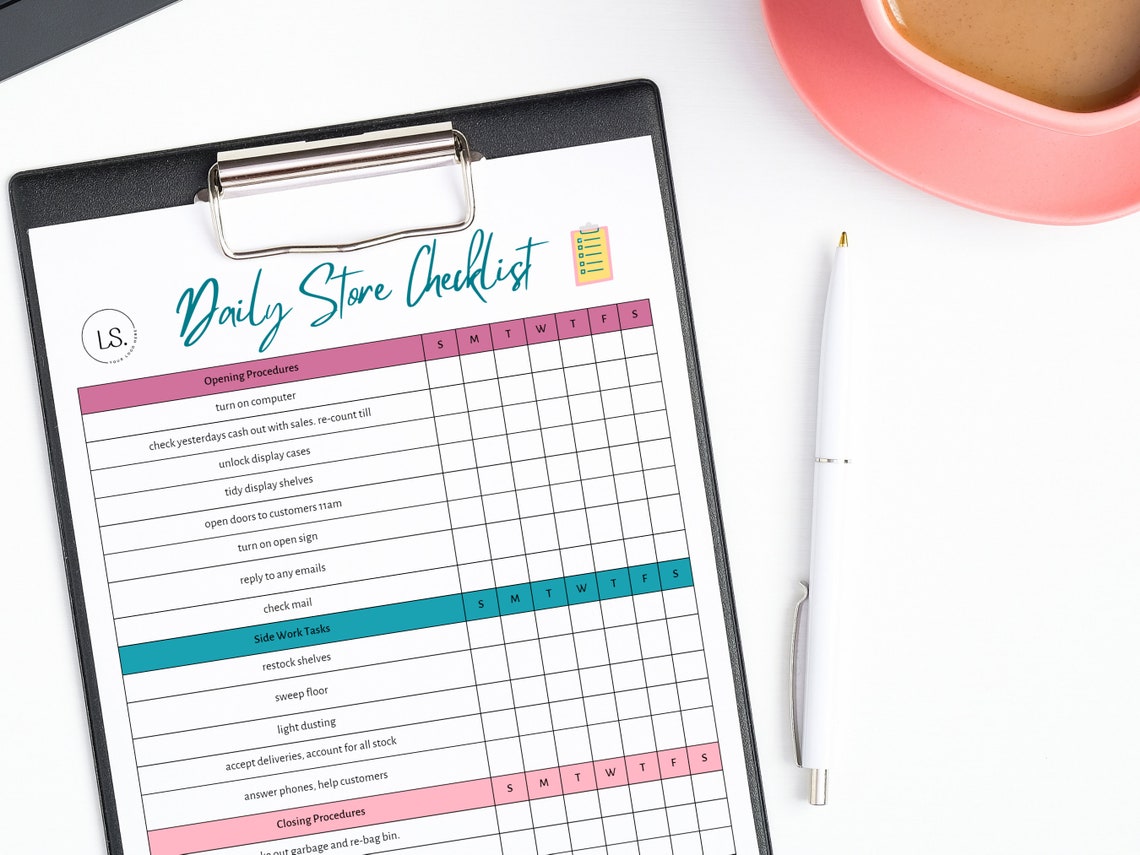 Checklist Template, Fully Editable and Customizable Checklist Template, Instant Download, Edit ...