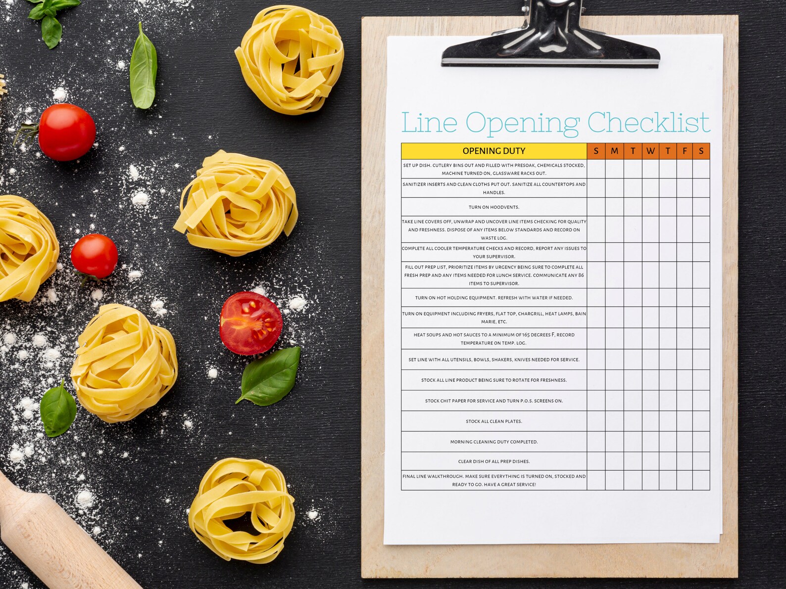 Kitchen Template Bundle, BOH Cleaning Checklists, Organize Your Kitchen ...