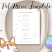 Pet Menu Template, Dog Menu for Restaurants or Events, Canva Dog Menu ...