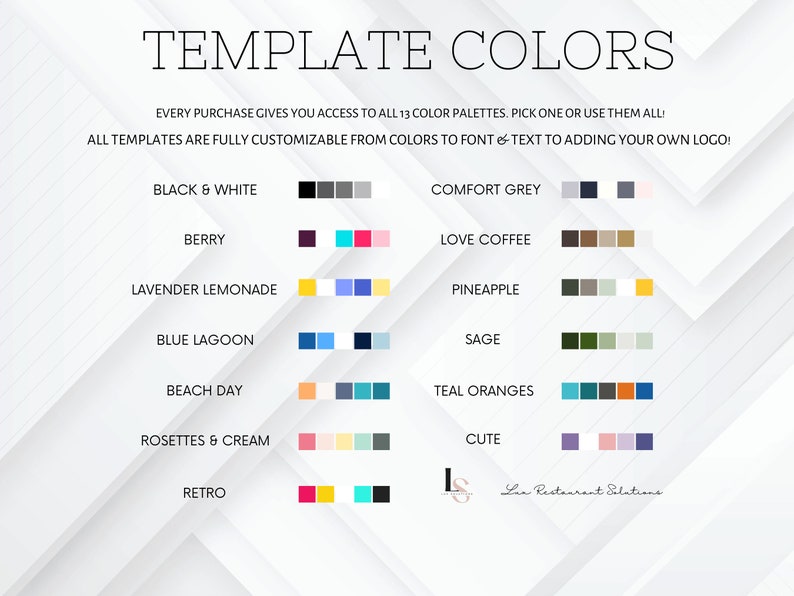 Recipe and Spec Templates for Restaurants, Editable Canva Templates, 13 ...