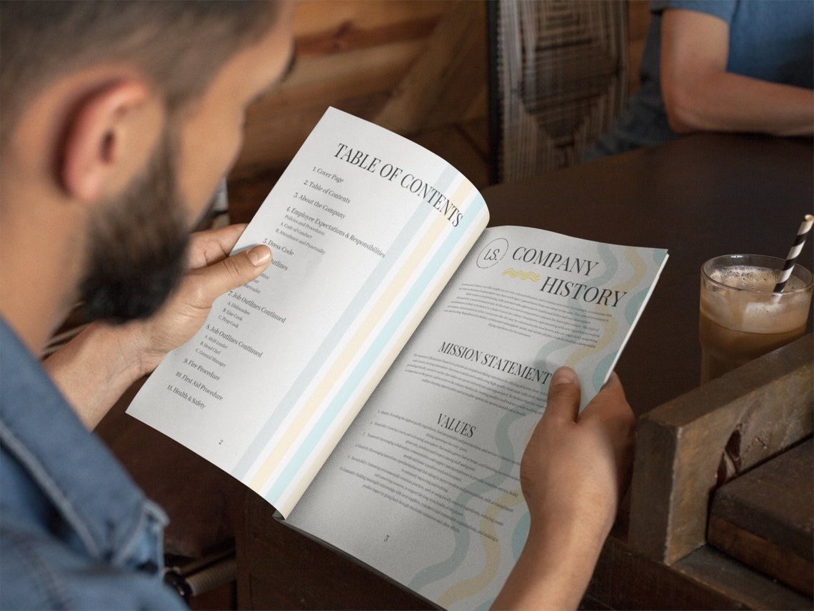Employee Handbook for Restaurants, Modern Food & Beverage Service ...