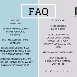 Restaurant Operations Template Bundle, Food Safety Record Sheets, Prep ...