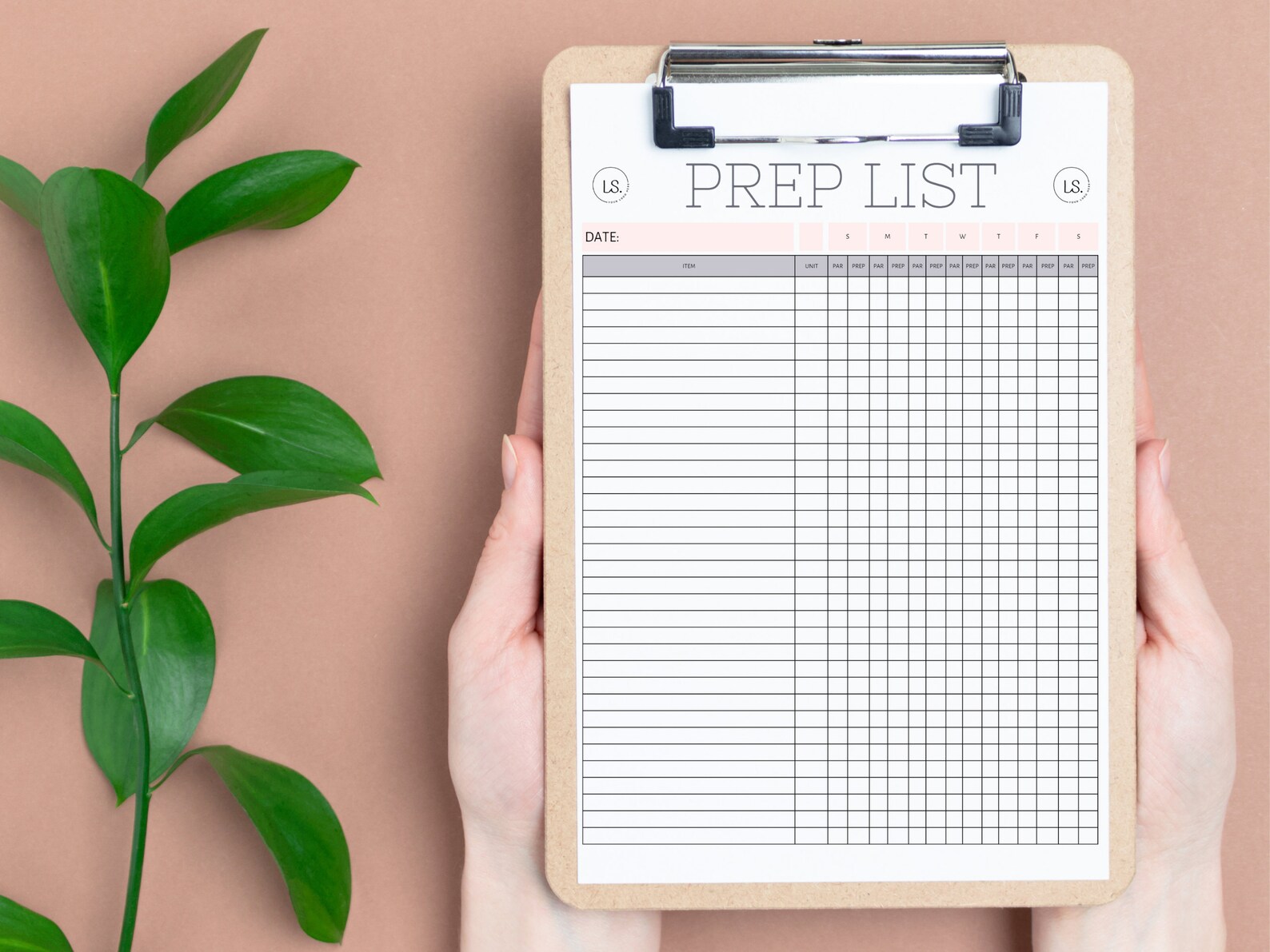 Prep and Par List for Kitchens, Food Prep List, Edit Free With Canva ...