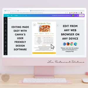 Recipe and Spec Templates for Restaurants, Editable Canva Templates, 13 ...