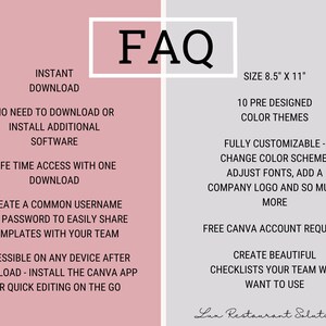 Bakery Cleaning Checklist, Fully Customizable, Edit Free With Canva ...
