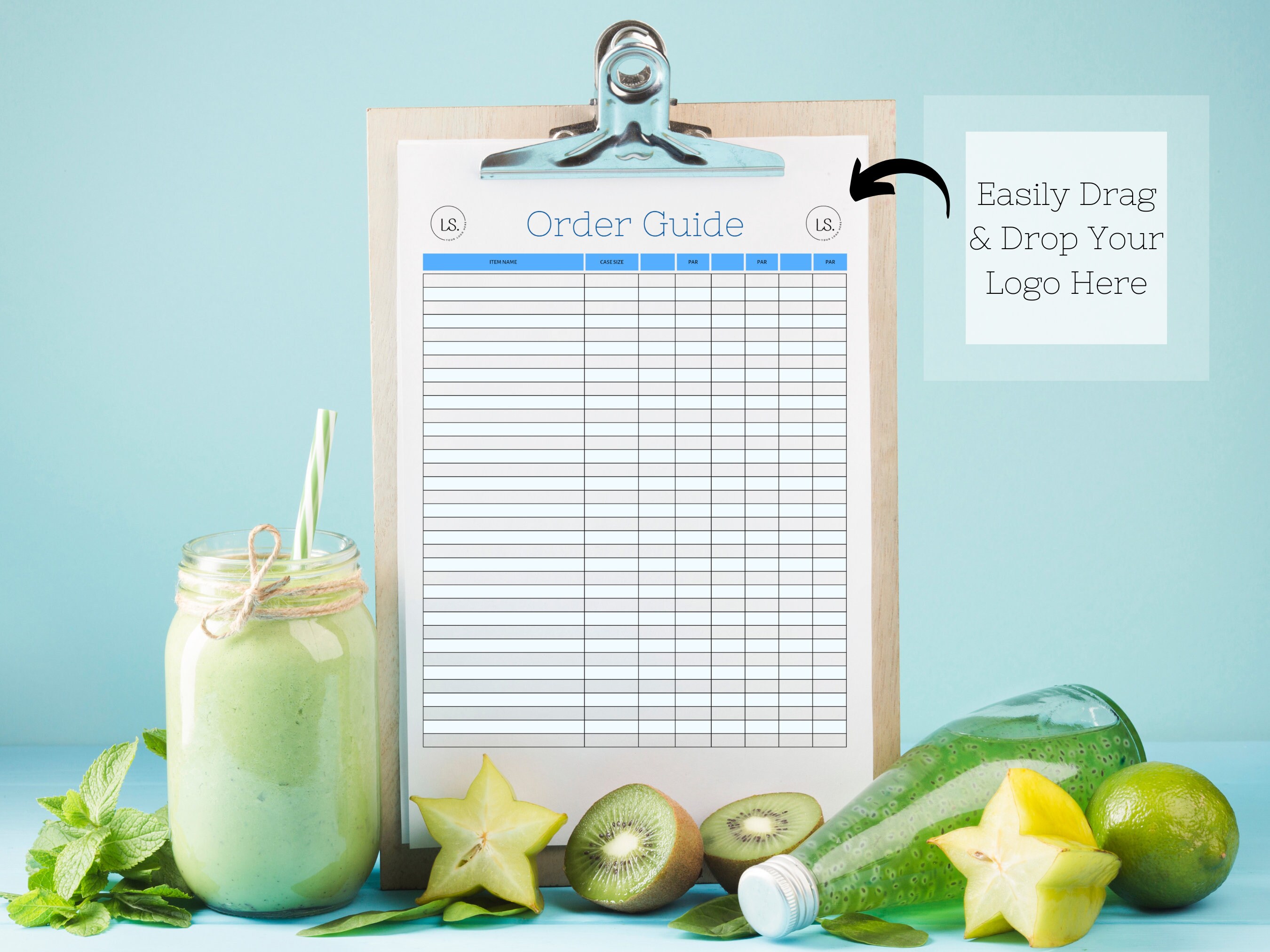 Order Guide for Restaurants and Bars Restaurant Par List - Etsy
