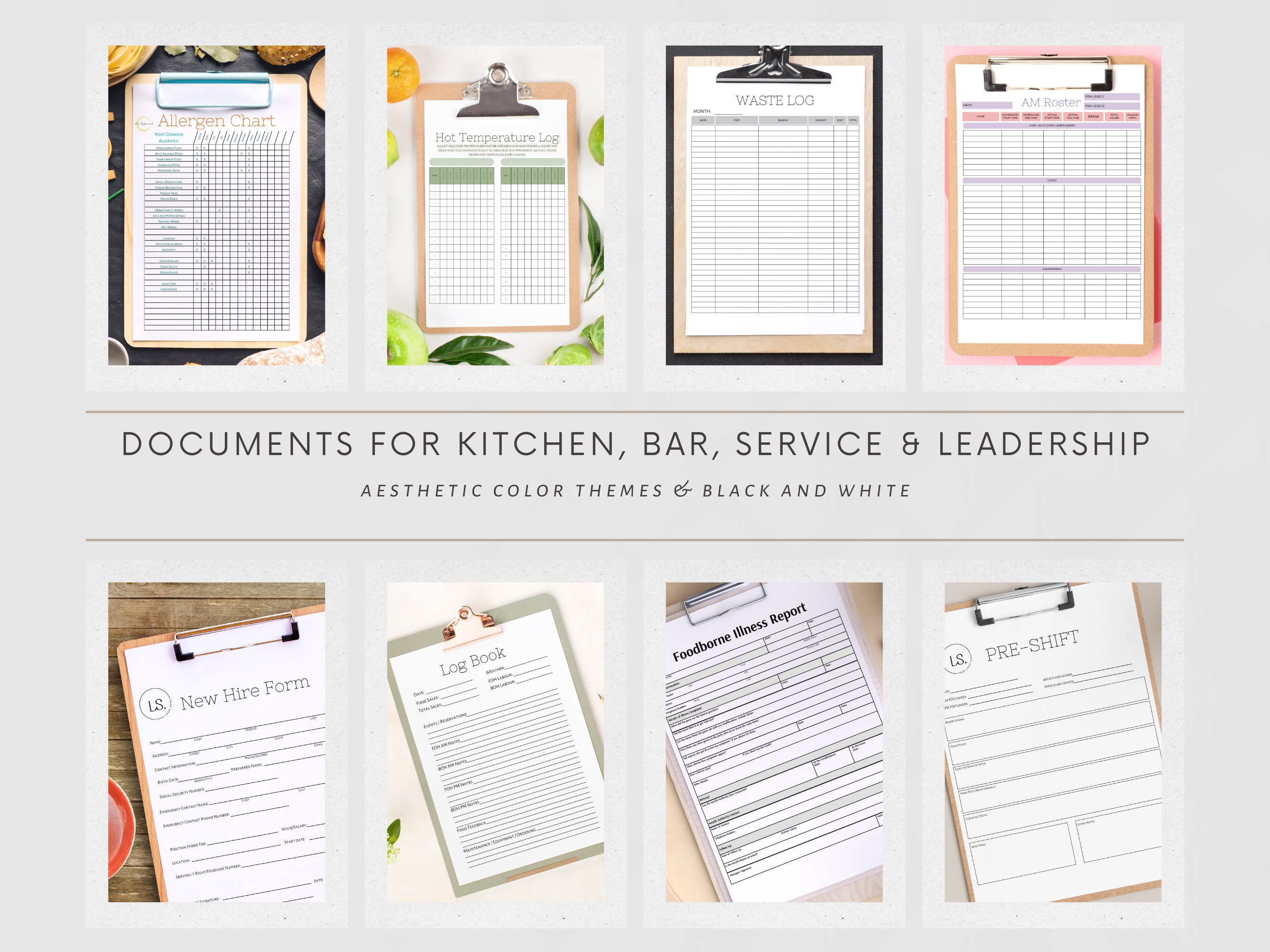 Restaurant Operations Template Bundle, Cost Control, Inventory ...