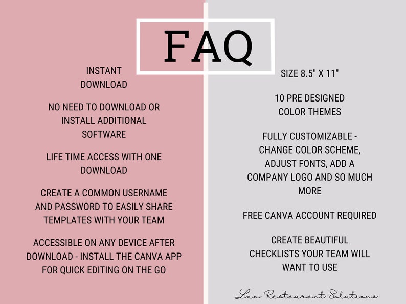 Bakery Bistro Weekly Cleaning Checklist, Fully Customizable, Edit Free ...