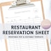 FOH Checklist Template Bundle, Restaurant & Bar Serving Checklists ...
