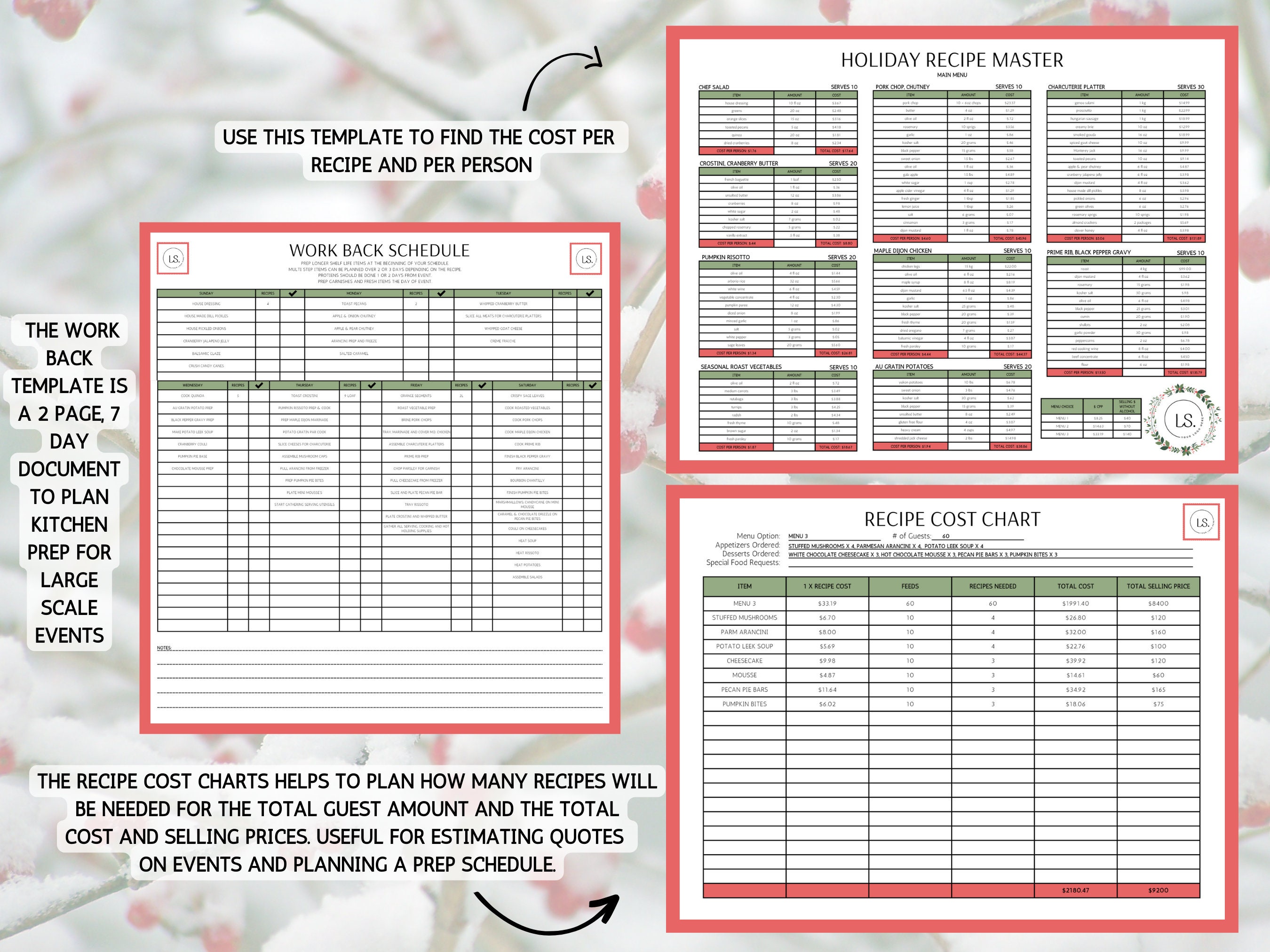 Holiday Event Planner Template Bundle, Learn to Plan and Execute Large ...