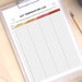 Hot Holding Temperature Log for Food Safety, Temperature Log for ...