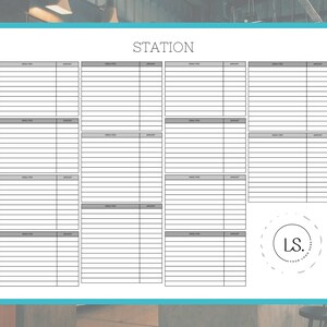 Restaurant Station cheat Sheets Restaurant - Etsy