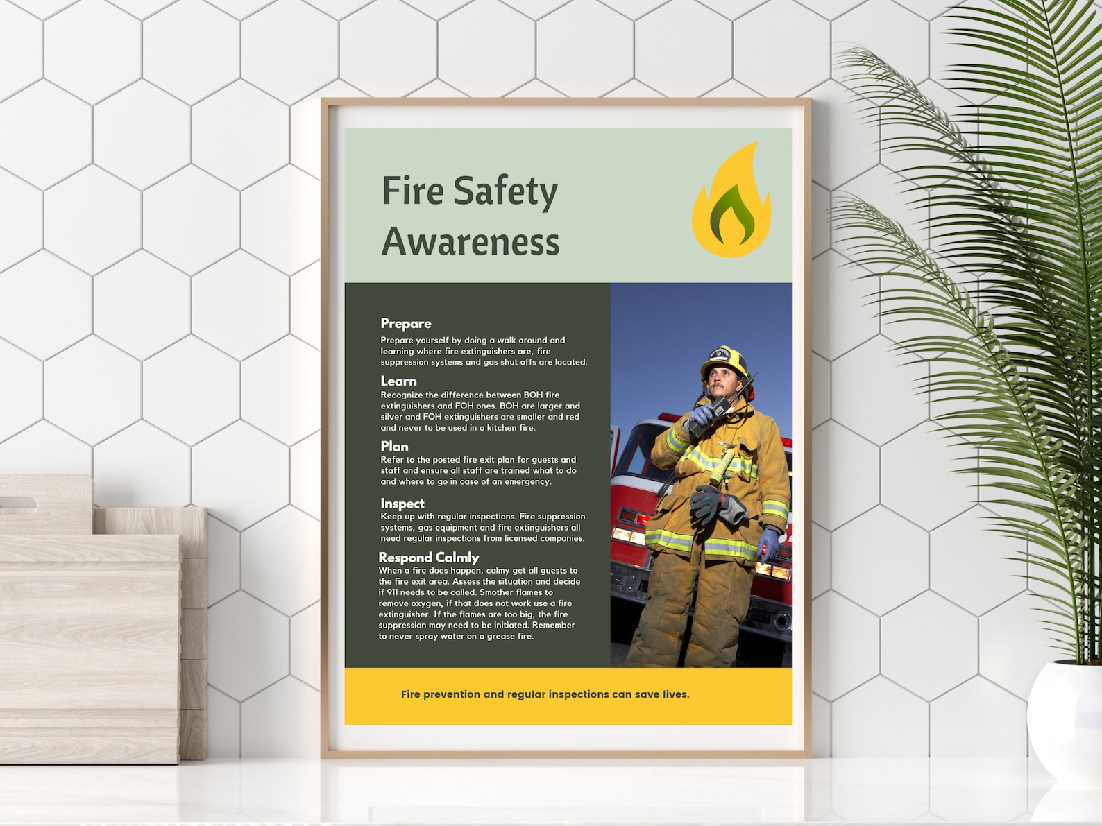 Fire Safety Poster, Workplace Safety, Fire Procedures, Fire Poster ...
