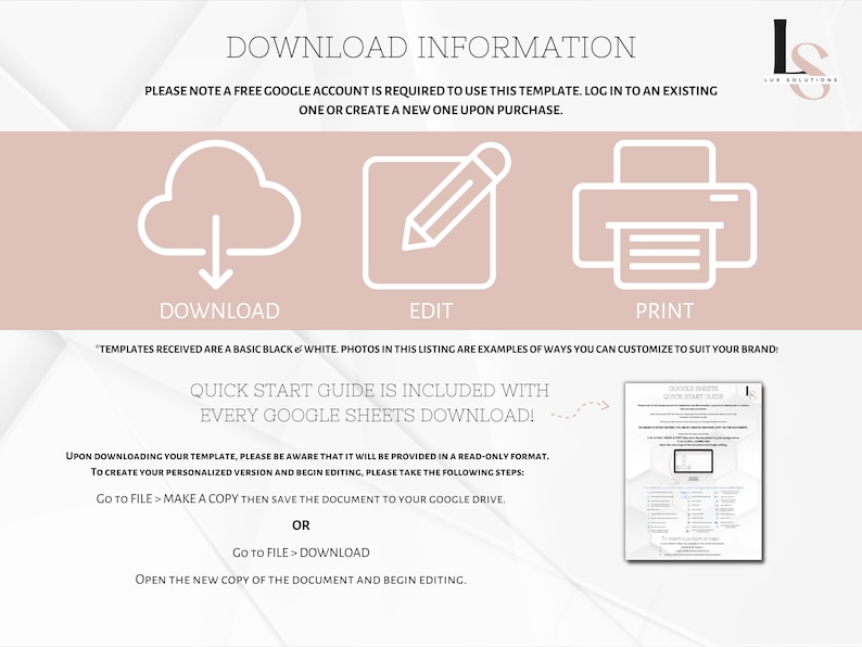 Allergen Chart for Food Service, Allergen Matrix, Editable Google ...