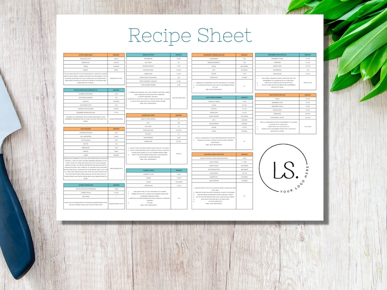 Restaurant Station "cheat Sheets", Restaurant Training Materials ...