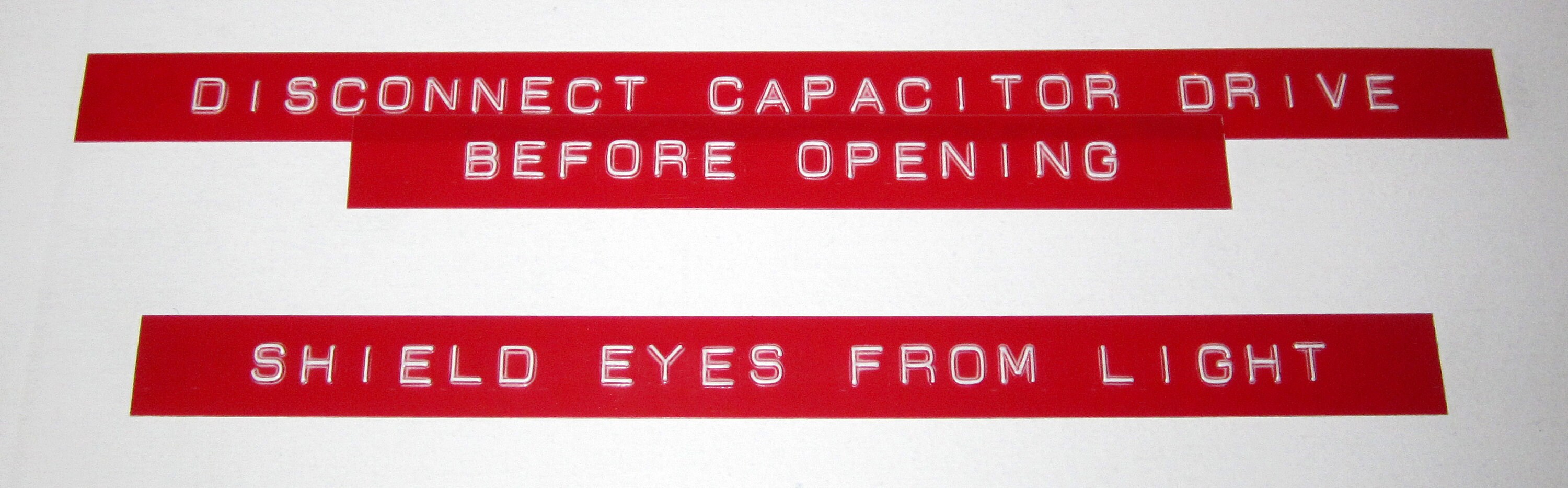 Screen-accurate Rotex Red Labels for Flux Capacitor Back to - Etsy