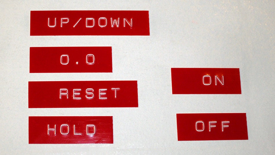 Screen-accurate Rotex Red Labels for Doc's Remote Back | Etsy