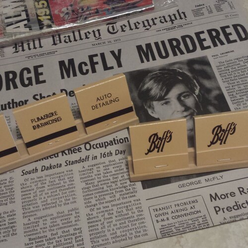 BTTF Back to the Future Paper Prop Set | Etsy