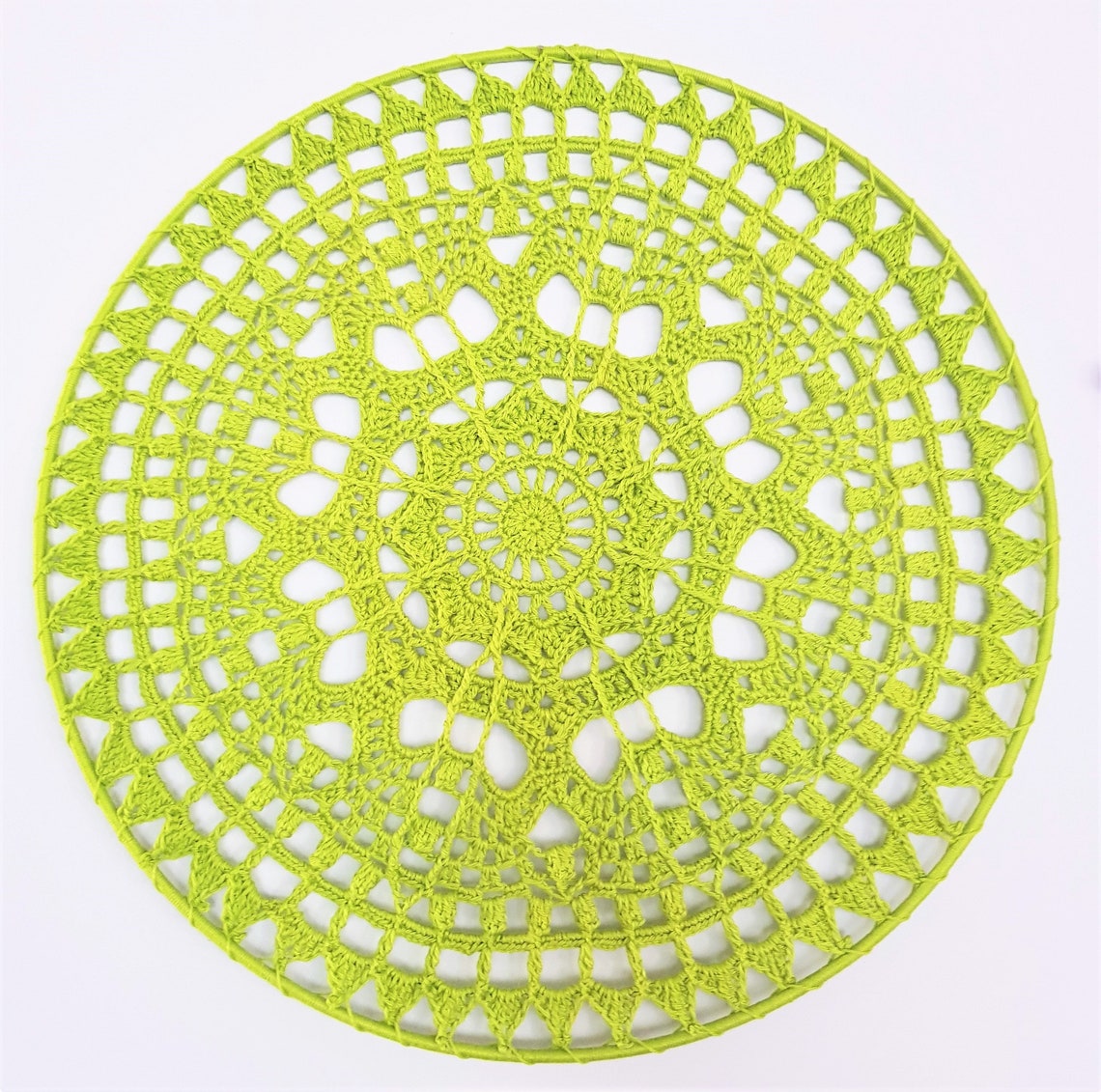 The Ferris Wheel Crochet Doily Wall Hanging Pattern - Etsy Australia
