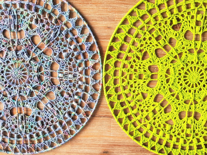 The Ferris Wheel Crochet Doily Wall Hanging Pattern - Etsy Australia