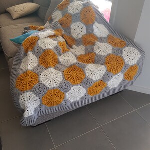 Octagon Fireworks Crochet Blanket Pattern - Etsy