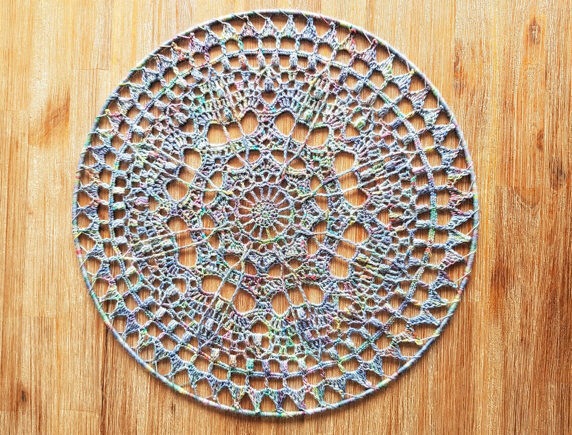 The Ferris Wheel Crochet Doily Wall Hanging Pattern - Etsy Australia