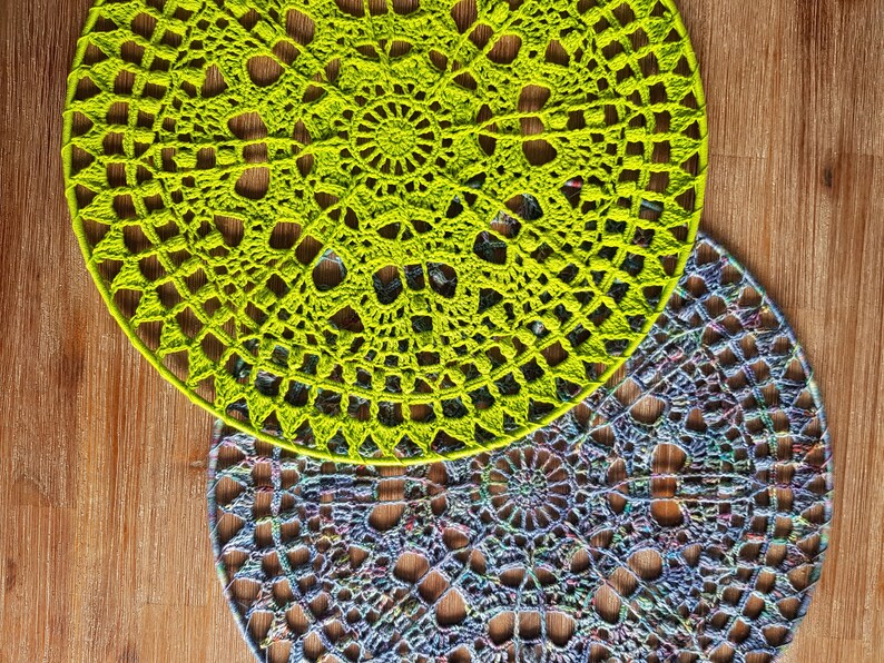 The Ferris Wheel Crochet Doily Wall Hanging Pattern | Etsy