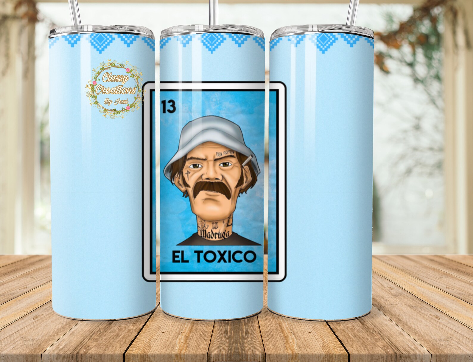 La Toxica Tumbler, El Toxico Tumbler, Loteria Tumbler, Mexican Loteria ...