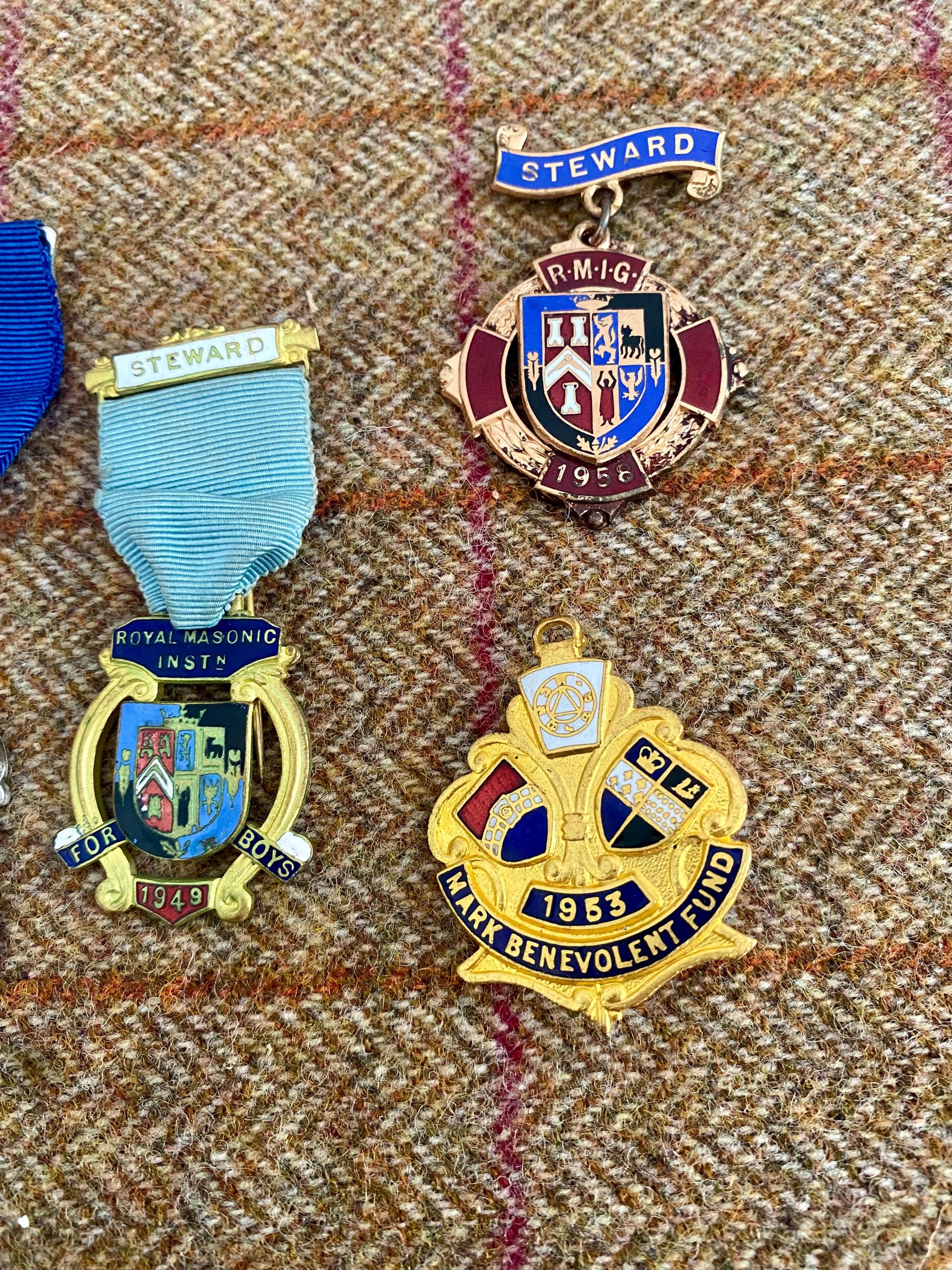 Collection of Vintage Masonic Medals. One Hallmarked Silver - Etsy UK