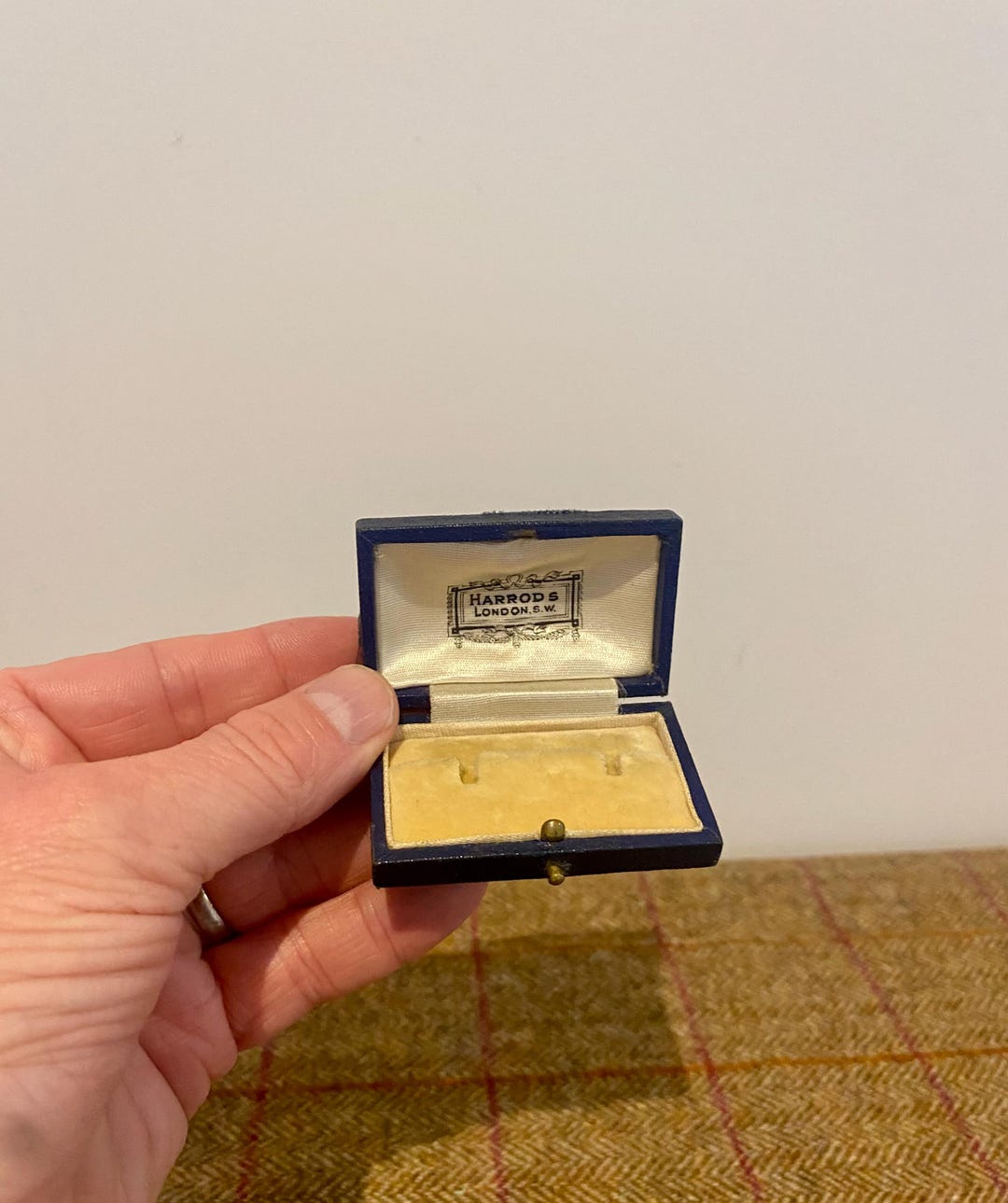 Small Vintage Harrods Jewelry Box. Antique Jewellery Box. Harrods ...