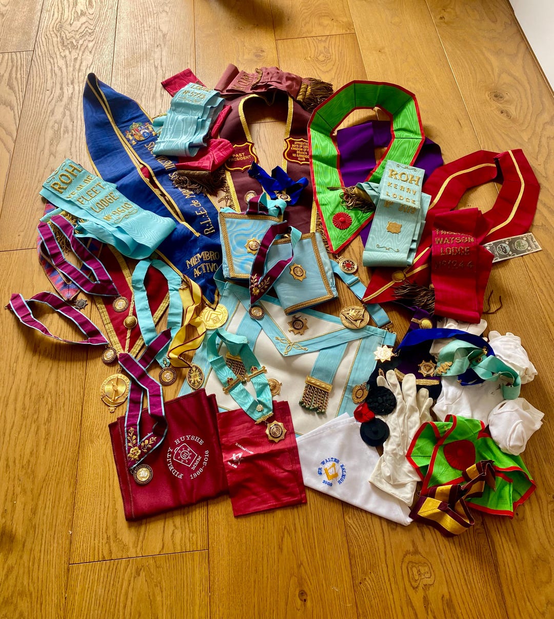 Huge Collection of Vintage RAOB & Masonic Regalia Items. Medals, Sash ...
