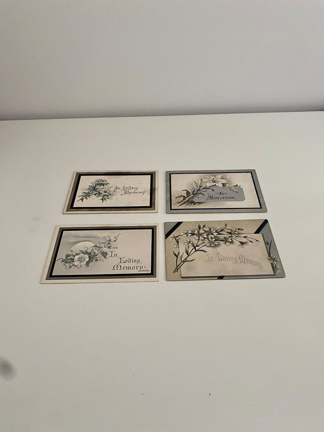 Victorian in Memoriam Cards. Remembrance Cards to Announce the Death of ...