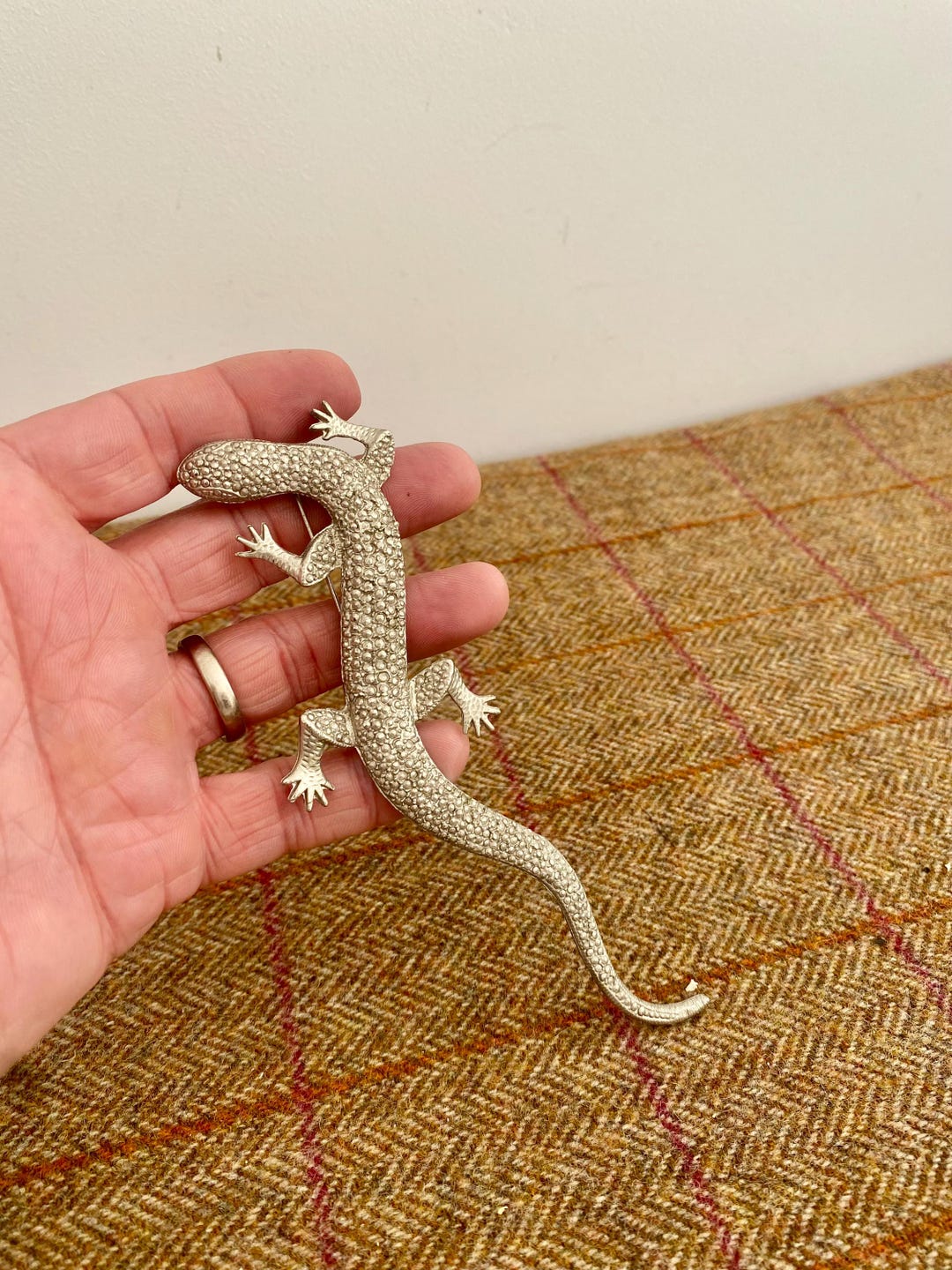 Very Large Art Deco Style Lizard / Gecko Brooch. Animal Jewellery ...