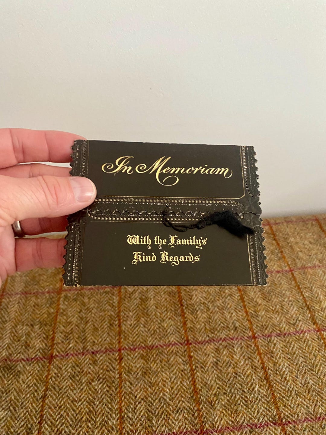 Antique in Memoriam Funeral Card. 1907 Mourning Card. Remembrance Card ...