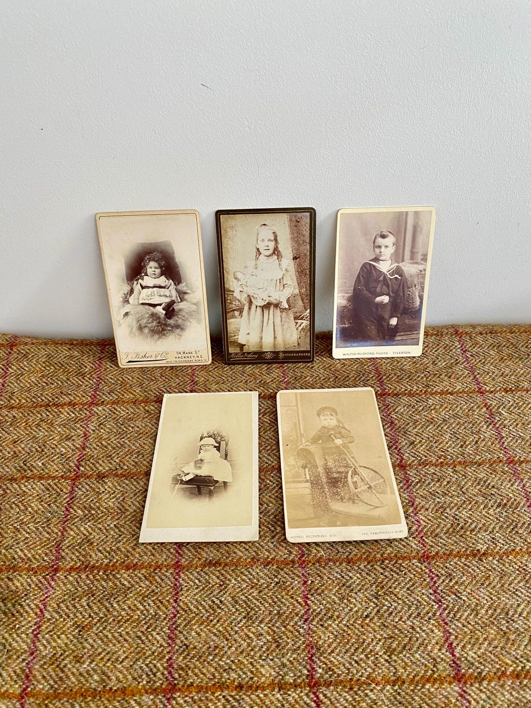 Five Victorian CDV Photographs. Original Photos of Children & Babies ...