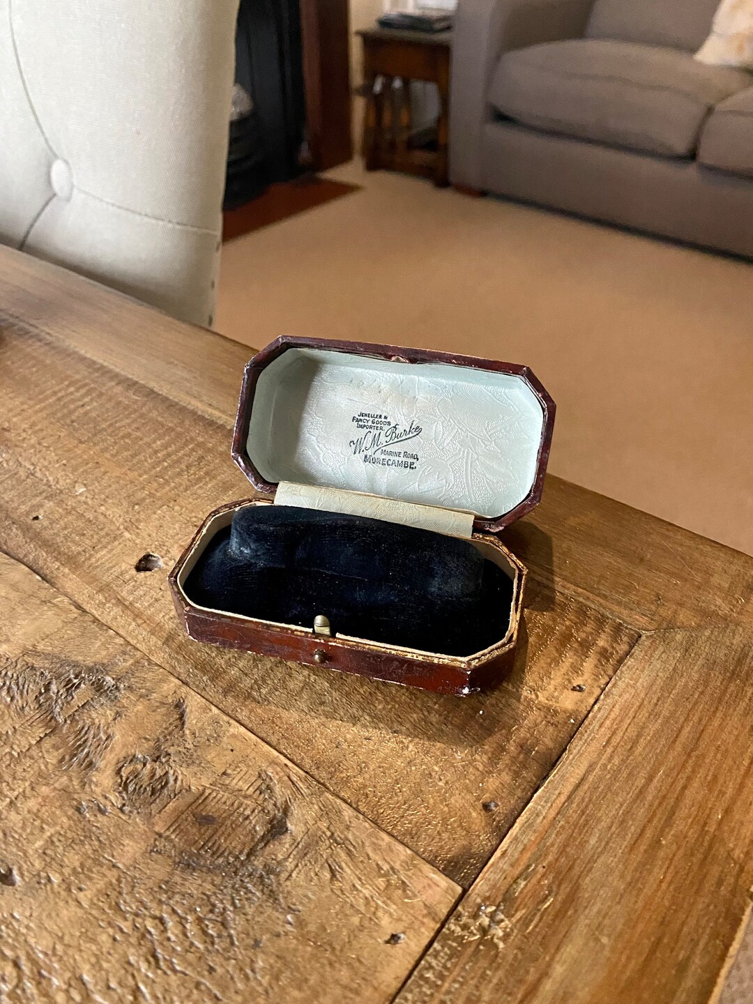 Vintage Jewellery Box for a Watch. Antique Jewelry Box. Antique Watch ...