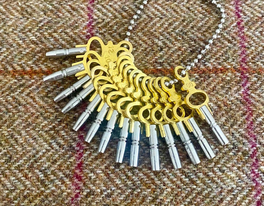 Collection of 14 X Pocket Watch Keys. Pocket Watch Winding Keys - Etsy