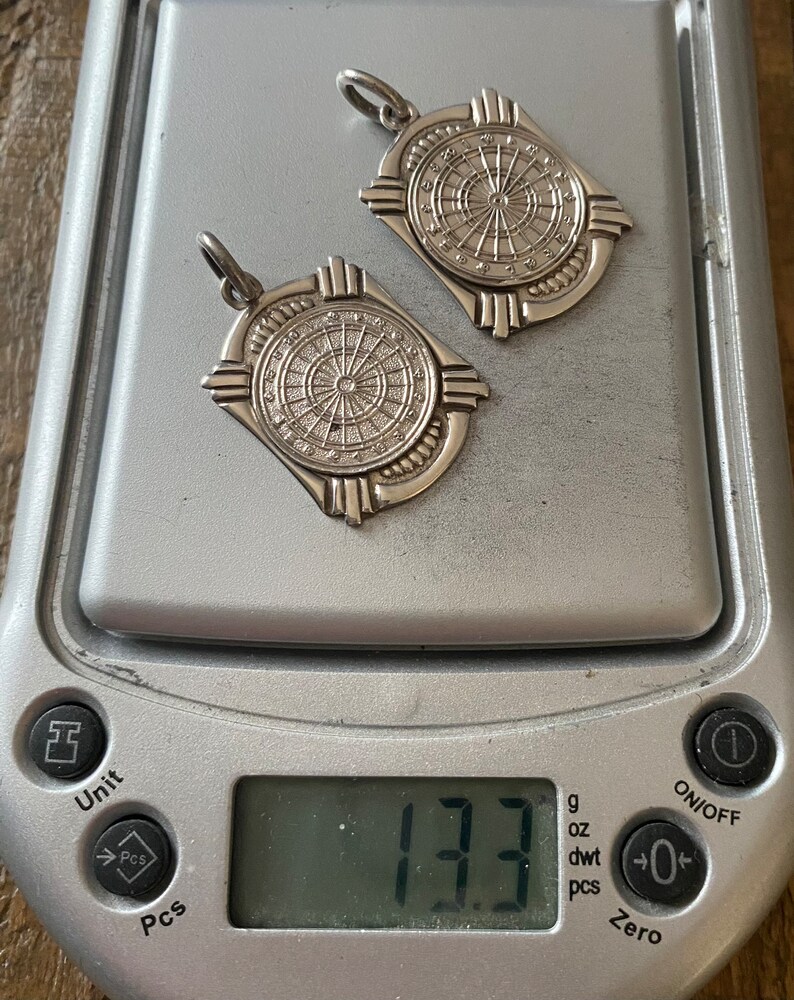 Two Vintage Solid Silver Pocket Watch Chain Fobs. Antique - Etsy