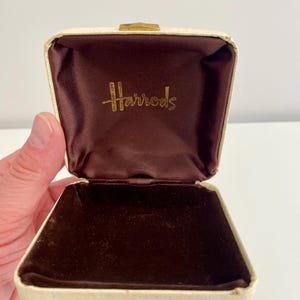 Vintage Harrods Jewelry Box. Retro Jewellery Box. Harrods Jewellers ...