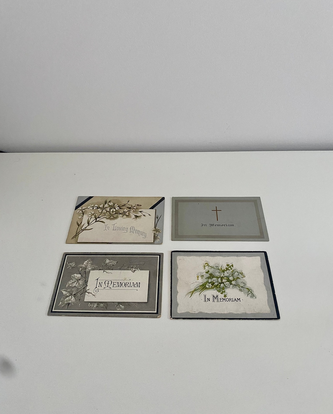 Victorian Mourning Cards. Remembrance Cards to Announce the Death of ...